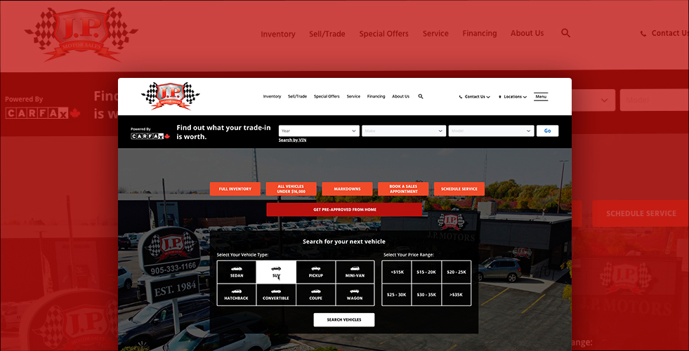 Burlington Used Car Dealership | JP Motors Used Car Dealer Ontario